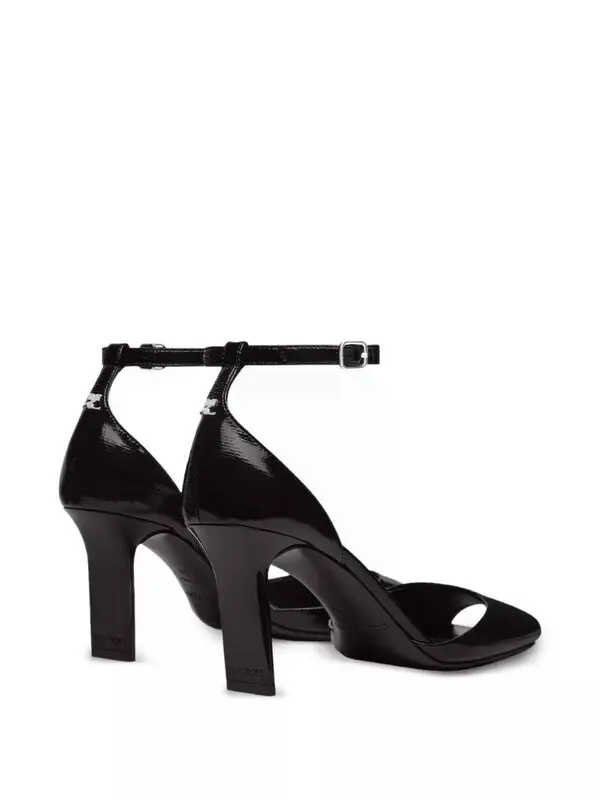 COURREGES Ankle-strap Peep-toe Pumps