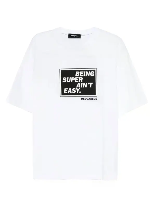 Dsquared2 Graphic-print Cotton T-shirt - White