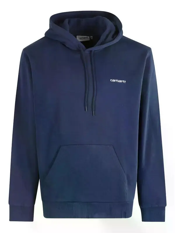 Carhartt Work In Progress Logo-detail Hooded Sweatshirt - Blue