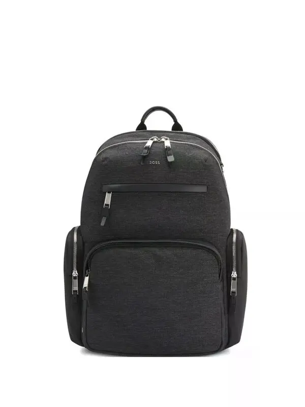 BOSS Logo-lettering Backpack - Grey