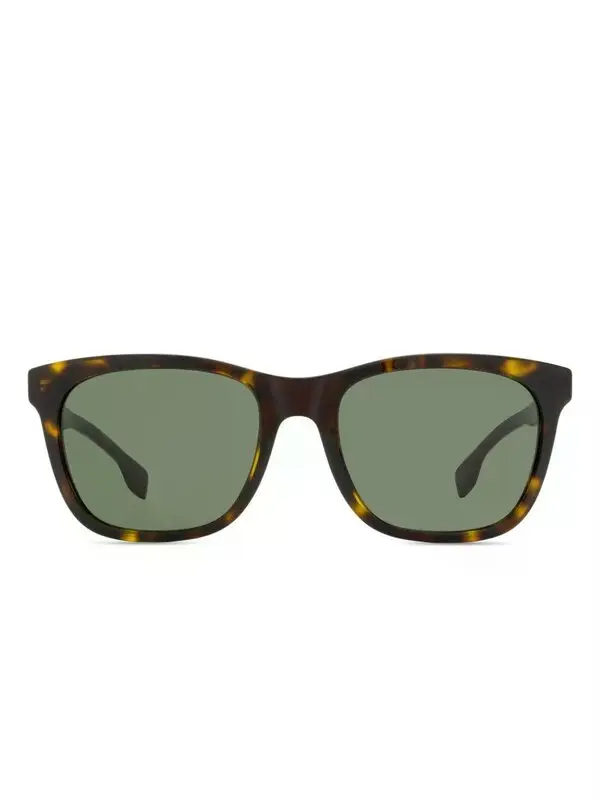 BOSS Rectangular Sunglasses - Brown