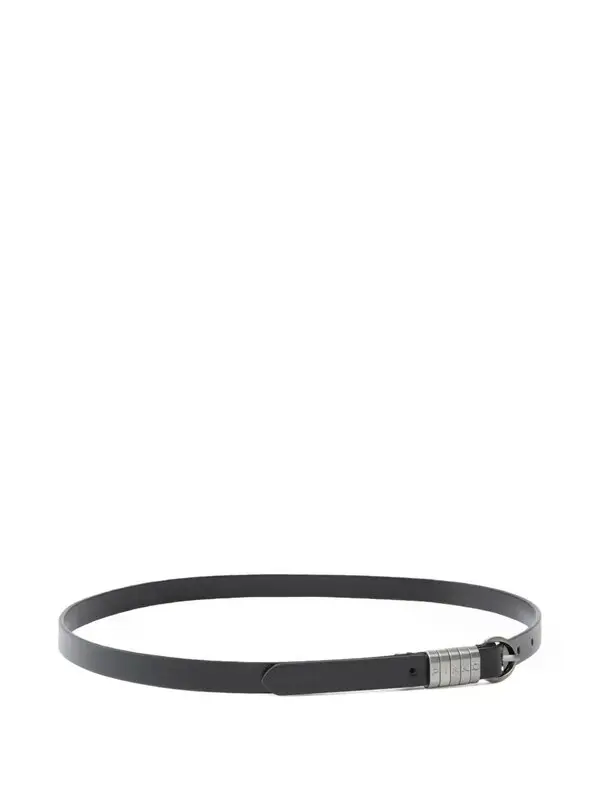 Pinko Logo-plaque Leather Belt - Black