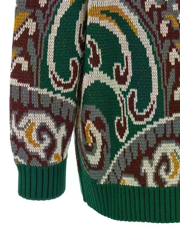Etro Paisley Wool Sweater - Green