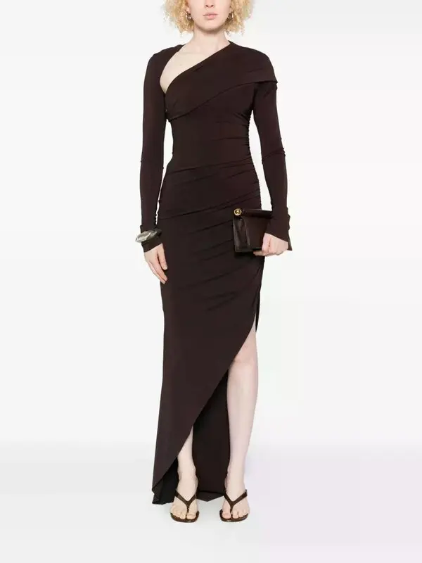 Amen Draped Asymmetrical Dress