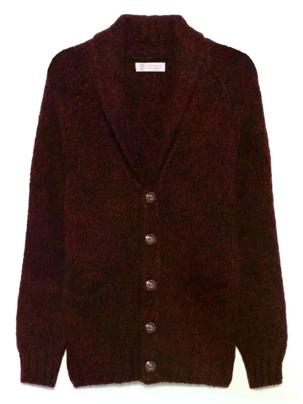 Brunello Cucinelli Button-front Shawl-collar Cardigan