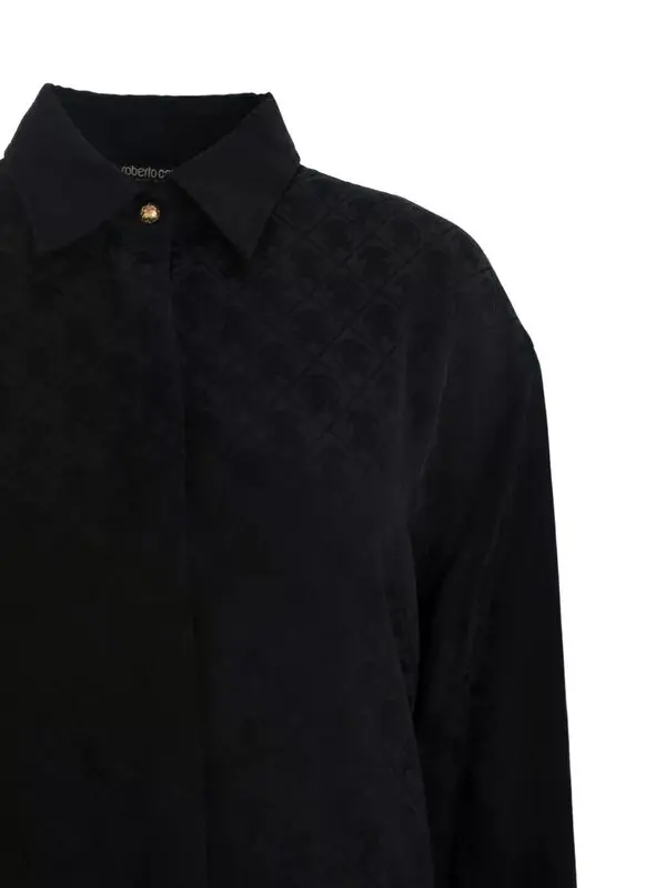 Roberto Cavalli Pattern Jacquard Shirt