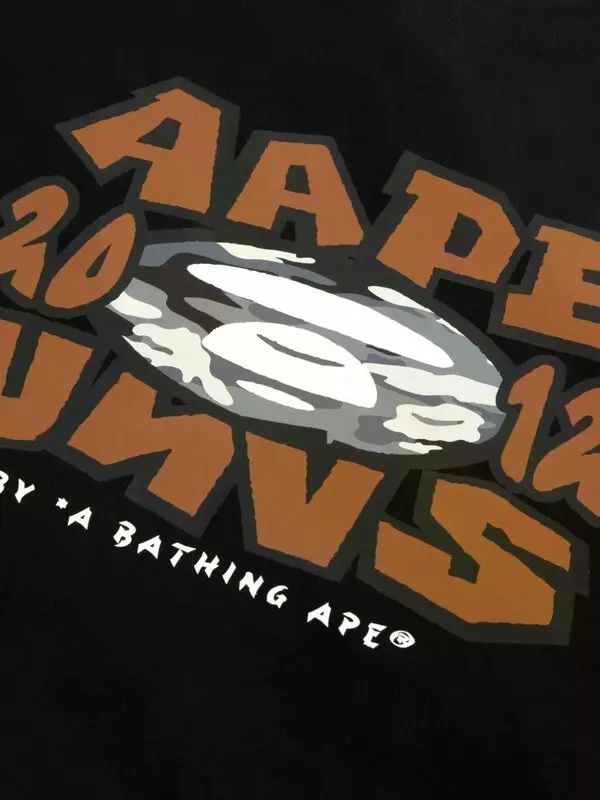 AAPE BY *A BATHING APE Long-sleeve Crew-neck Sweatshirt - Black