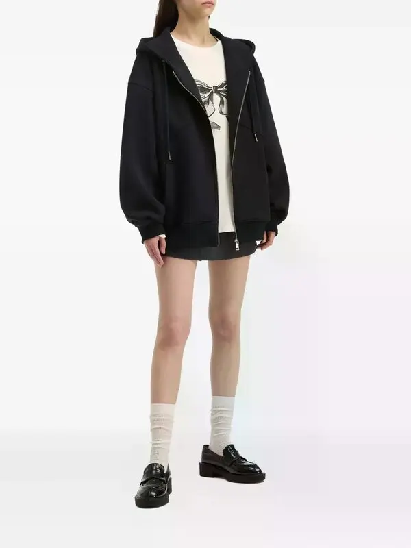 B+AB Zip-front Hoodie With Logo Detail