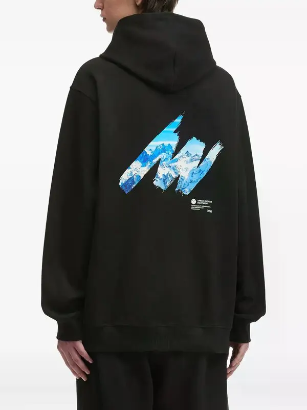 Izzue Embroidered Logo Hoodie - Black