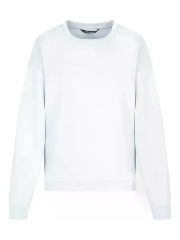 Armani Exchange Embroidered Crew-neck Sweatshirt - Blue