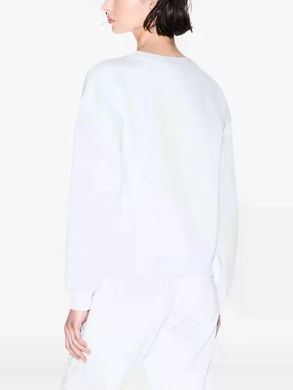 Armani Exchange Embroidered Crew-neck Sweatshirt - Blue
