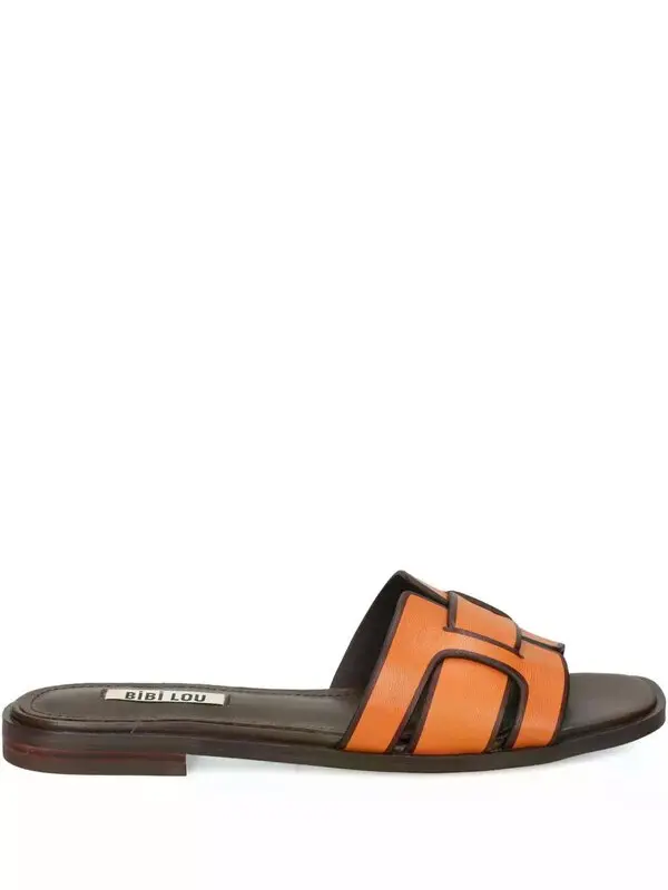 BIBI LOU Leather H-strap Sandals - Orange