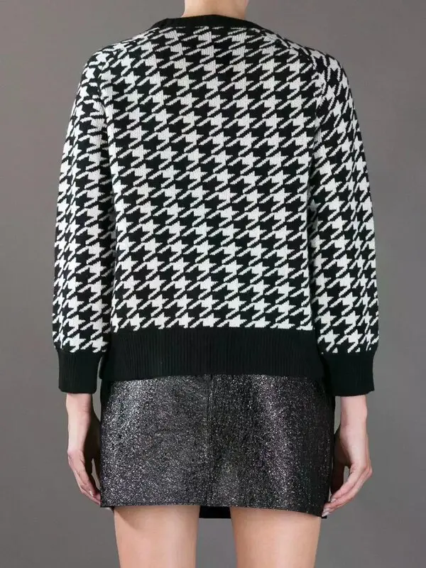GOLDEN GOOSE Houndstooth Print Sweater