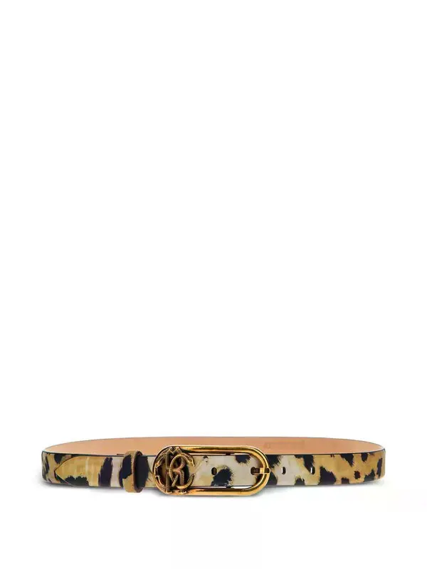 Roberto Cavalli Animal-pattern Belt - Brown