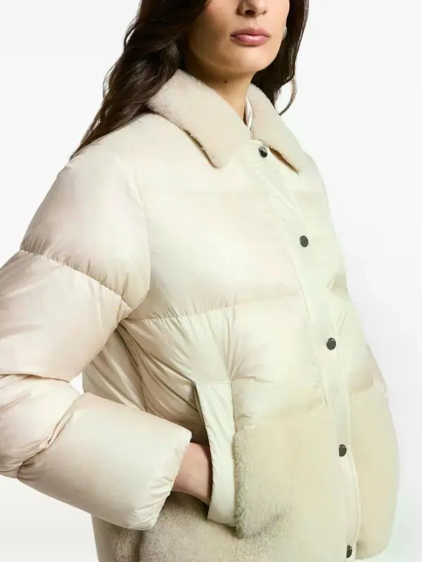 Peserico Quilted Shearling Jacket
