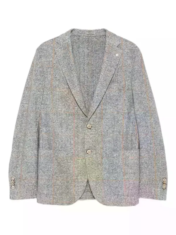 L.B.M. 1911 Checked Blazer - Grey