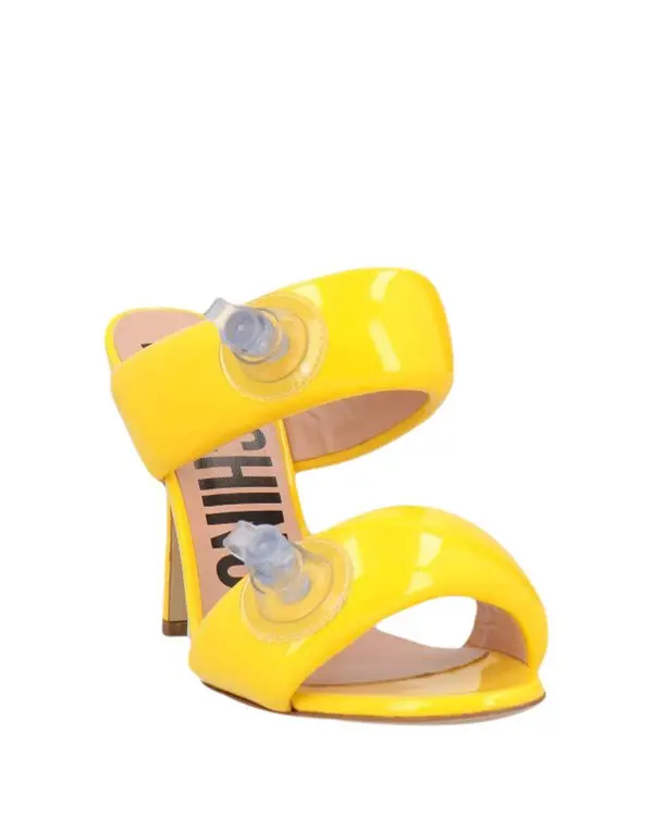 Moschino High Heel Sandals - Yellow