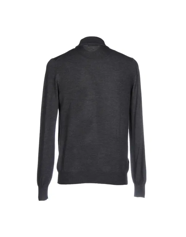 GRAN SASSO Turtleneck Virgin Wool Pullover - Grey