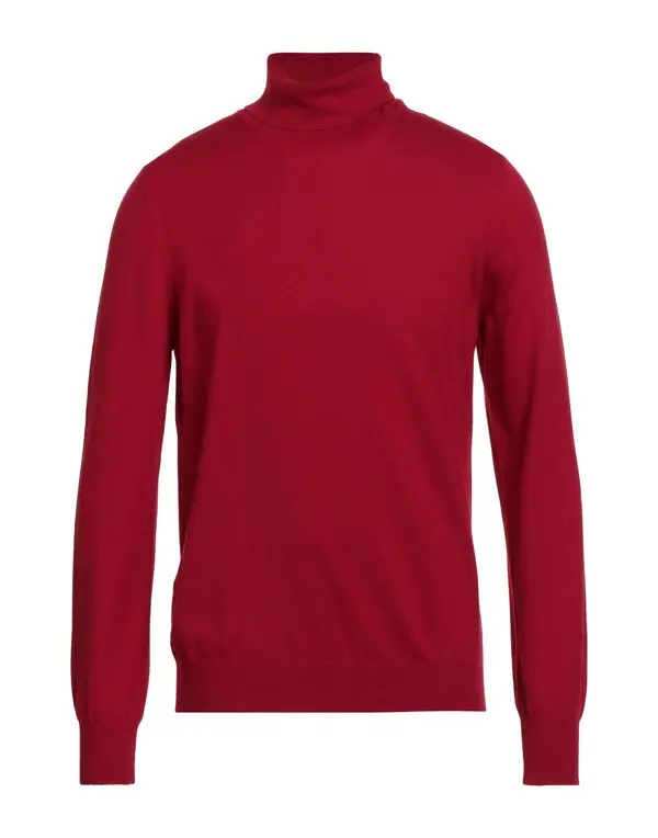 GRAN SASSO Turtleneck Virgin Wool Knit - Red