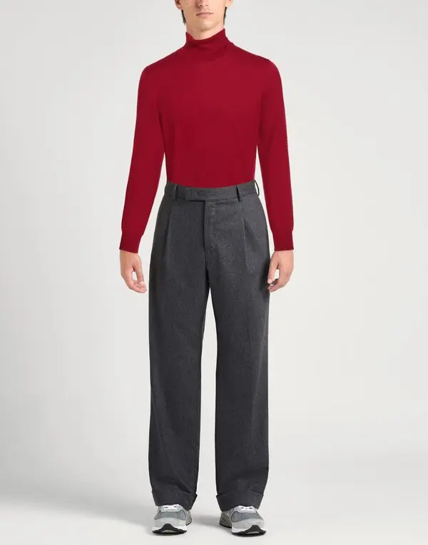 GRAN SASSO Turtleneck Virgin Wool Knit - Red