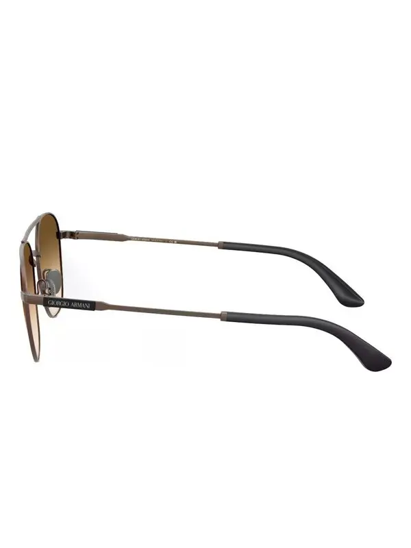 Giorgio Armani Double-bridge Sunglasses - Brown