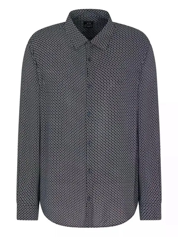 Armani Exchange Geometric-pattern Shirt