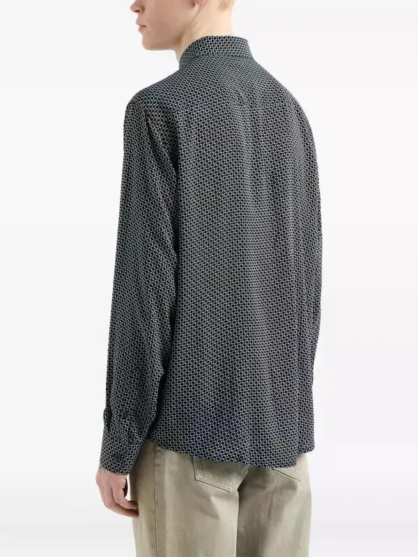 Armani Exchange Geometric-pattern Shirt