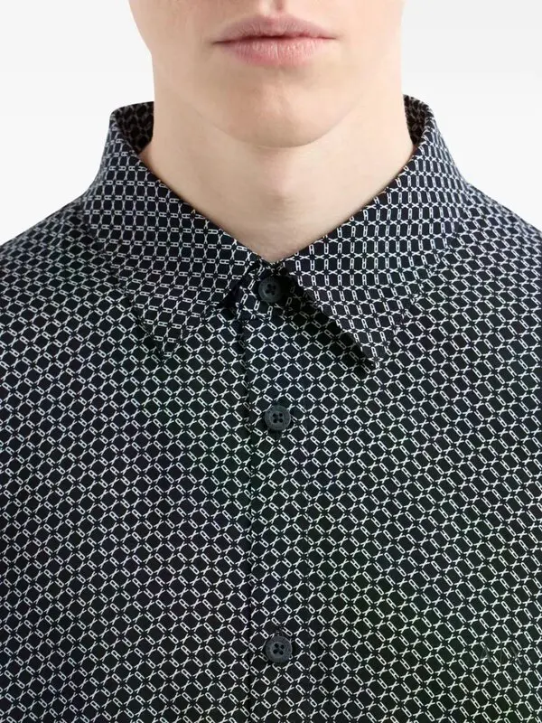 Armani Exchange Geometric-pattern Shirt
