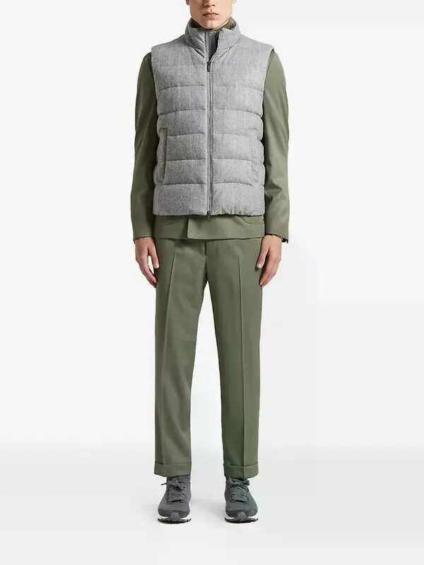 Peserico Pinstripe Quilted Gilet