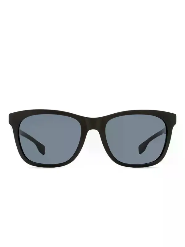 BOSS Sunglasses With Rectangular Frames - Black