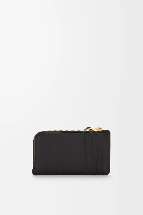 Loewe Coin Cardholder In Nappa Leather Skin - Black/burgundy