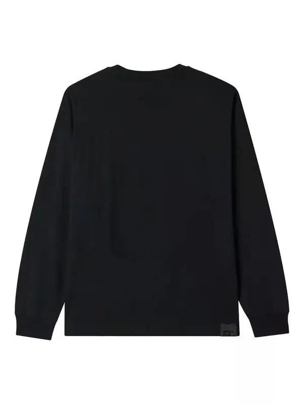 Izzue Graphic-print Cotton Sweatshirt - Black