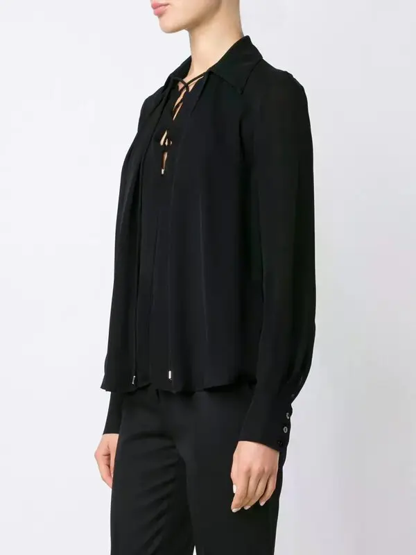 Plein Sud Lace-up Blouse