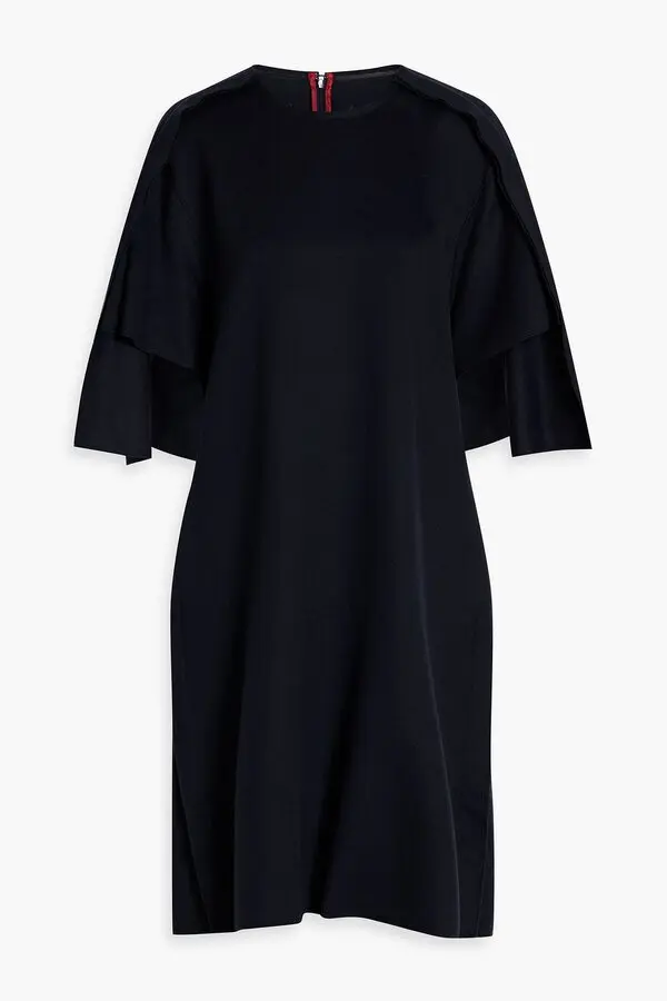 MAISON MARGIELA Draped Wool-felt Midi Dress