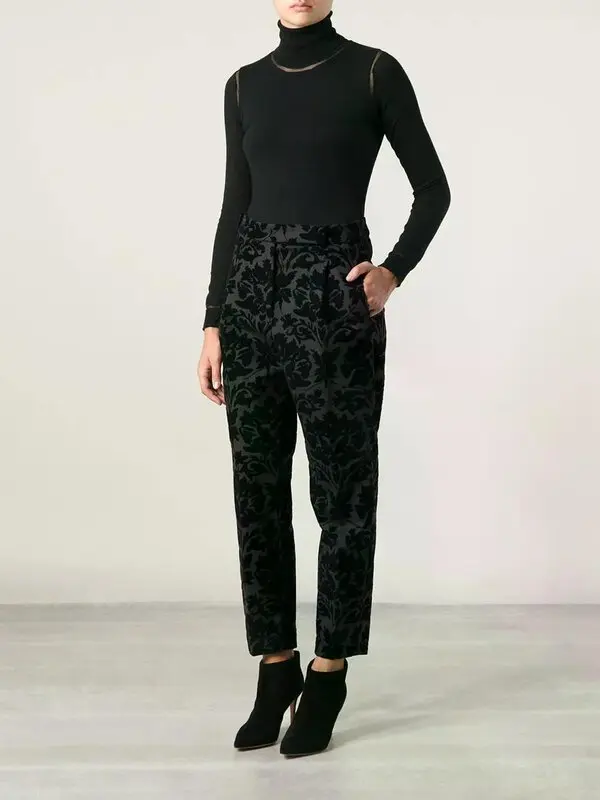 GOLDEN GOOSE Baroque Devoré Pattern Trousers