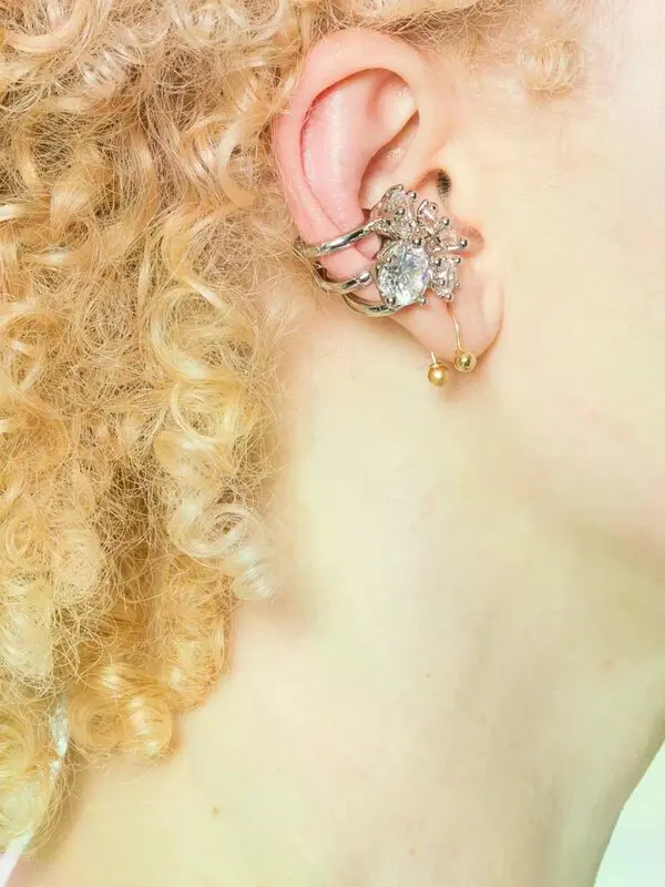 PANCONESI Constellation Crystal Ear Cuffs - Silver