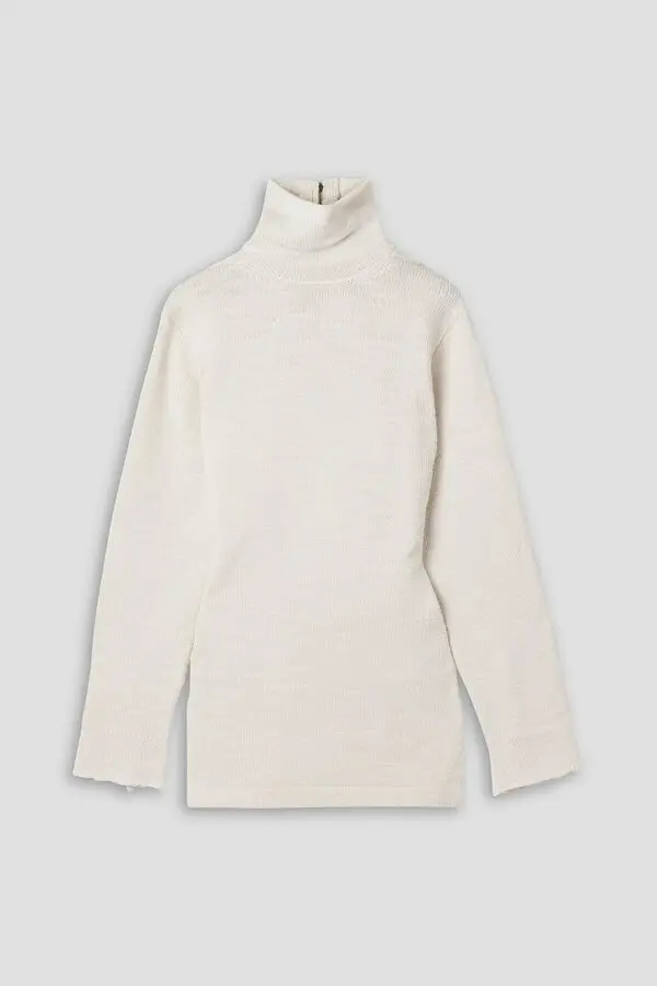 MAISON MARGIELA Wool-blend Turtleneck Cardigan