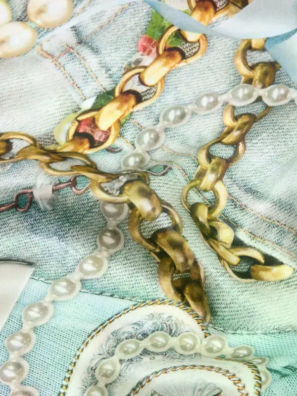Acne Studios Patchwork Pearl Scarf
