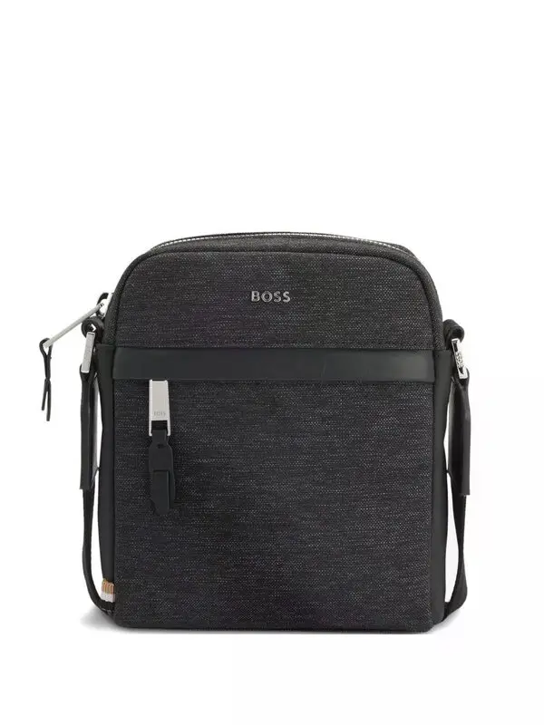 BOSS Logo-print Crossbody Bag - Grey
