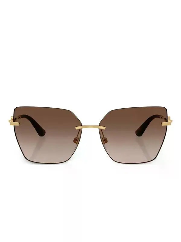 Dolce & Gabbana Geometric-frame Sunglasses - Brown