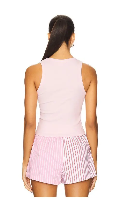 ELEVEN ELEVEN Ribbed Cropped Tank Top