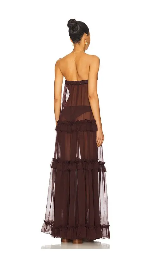 siedres brown dress Siedres Milly Mini Mesh Dress