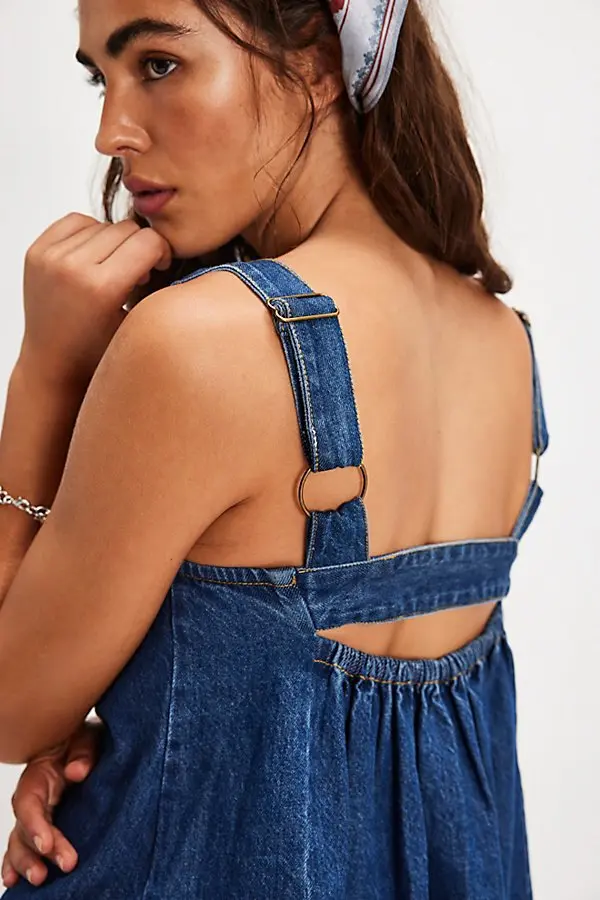 Free People Katie Denim Tunic