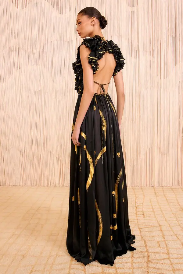 Ulla Johnson Byzantine Handpainted Silk Gown