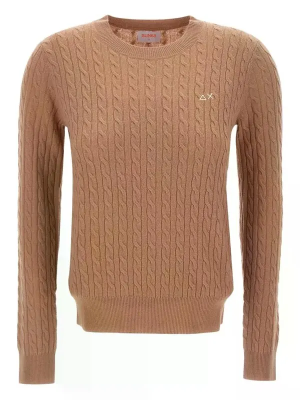 SUN 68 Cable-knit Sweater - Neutrals