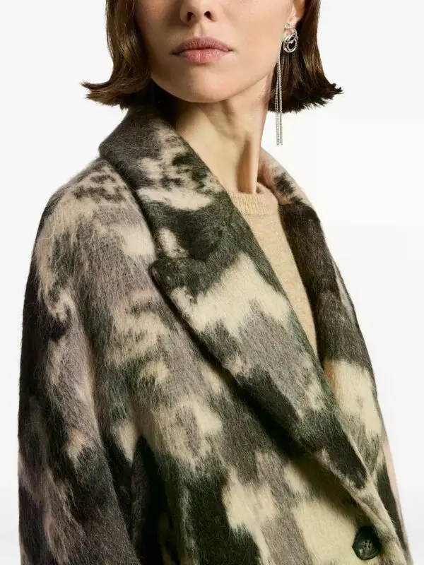 Peserico Graphic-print Wool Coat