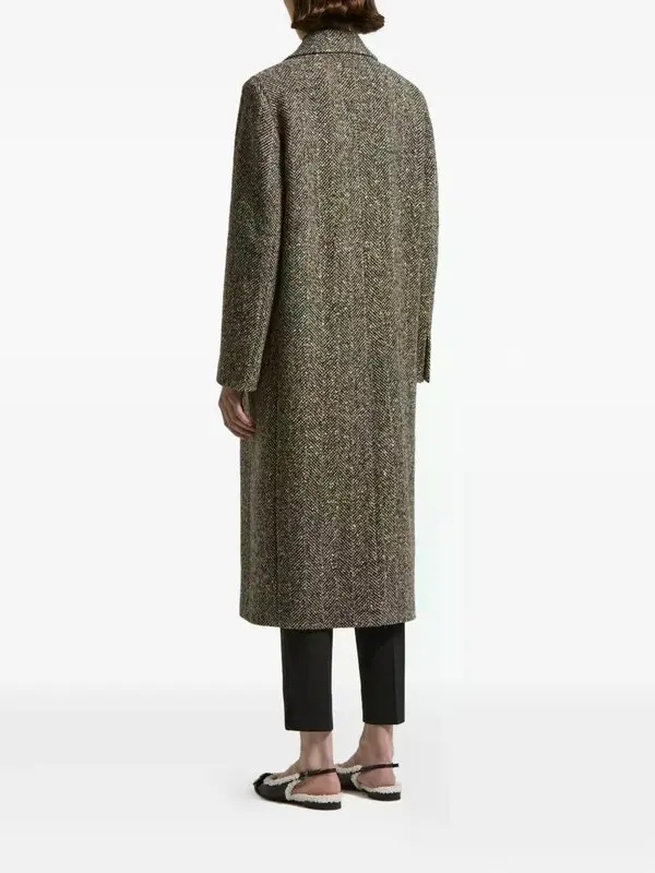 Peserico Herringbone Tweed Coat