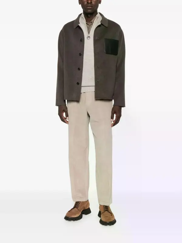 CELLAR DOOR Drawstring-waist Corduroy Trousers - Neutrals