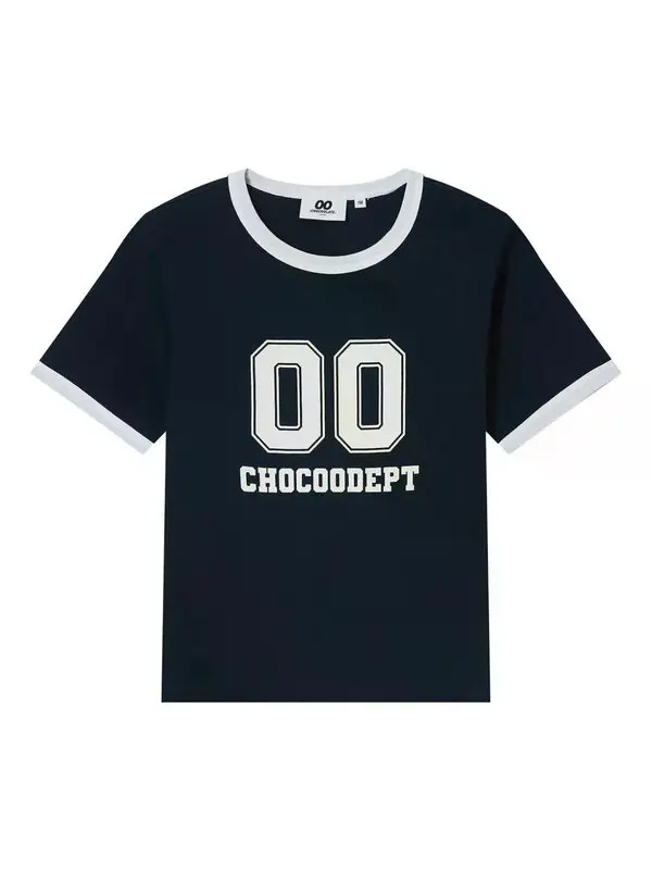 CHOCOOLATE Number-print T-shirt