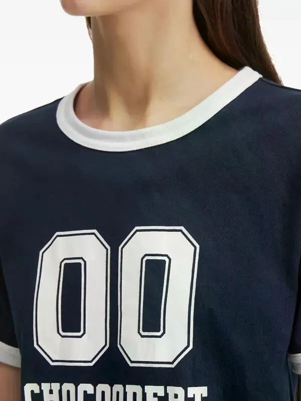 CHOCOOLATE Number-print T-shirt